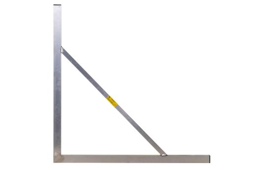 Winkelhaak alu 100x100 cm met versterking