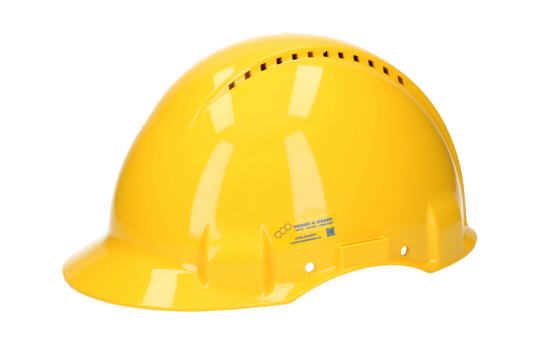 Helm Peltor met draaiknop en UV-indicator G3000N geel